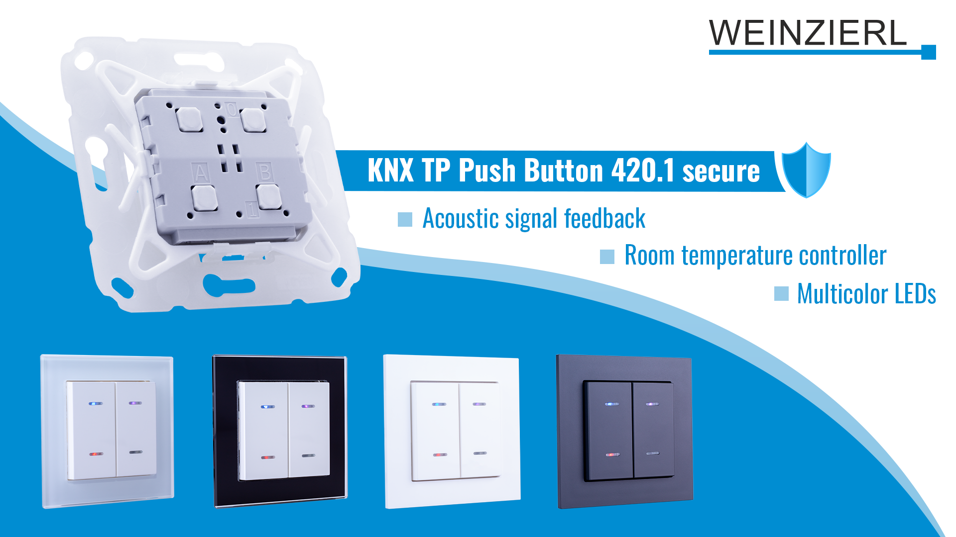 Weinzierl Unveils Advanced KNX Push Button with Temperature Control and Multi-Function Features ...