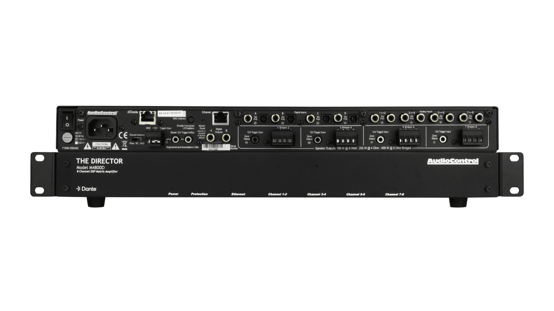 AudioControl Unveils M4800D: High-Power Multizone Amplifier with Dante ...