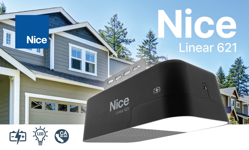 Nice Introduces Value-Driven Linear 621 Garage Door Opener - Smart Home World Magazine